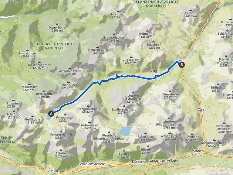 Etappe 1: Vom Formarinsee nach Lech am Arlberg – Lechweg | Wanderung ...